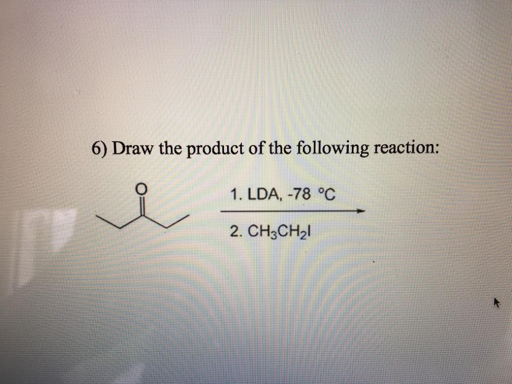 Solved Draw the product of the following reaction: | Chegg.com