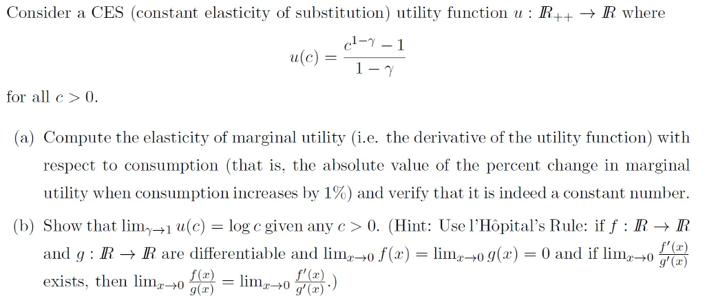 Elasticity Of Substitution