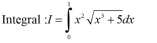 Solved Integral : I = Integrate limit between 0 to 1 x^2 | Chegg.com