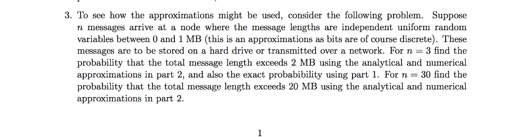 3. To see how the approximations might be used, | Chegg.com