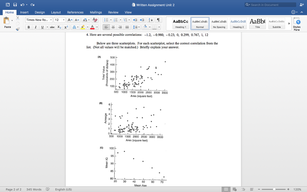 Solved Written Assignment Unit 2 Q Search in Document Home | Chegg.com