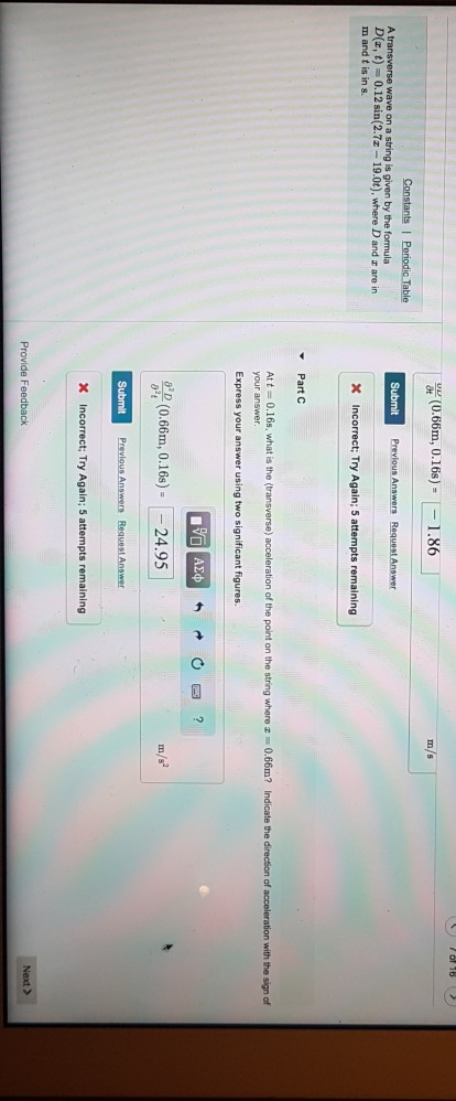 Solved Part A Constants I Periodic Table Att 0.16s, what is | Chegg.com