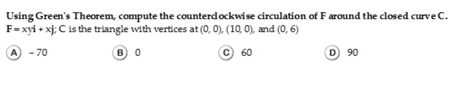 Solved Using Green's Theorem, compute the counterclockwise | Chegg.com