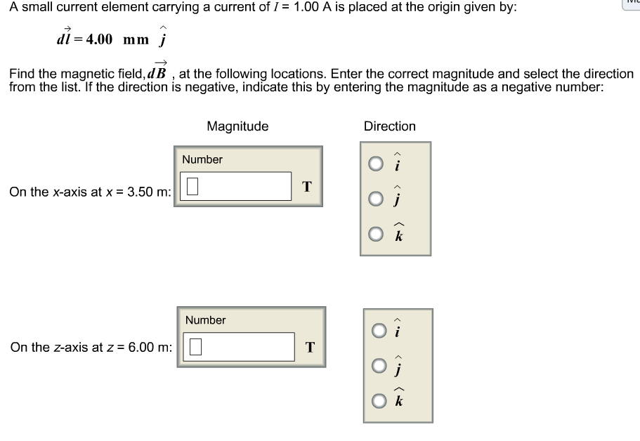 Solved: A Small Current Element Carrying A Current Of I = ... | Chegg.com