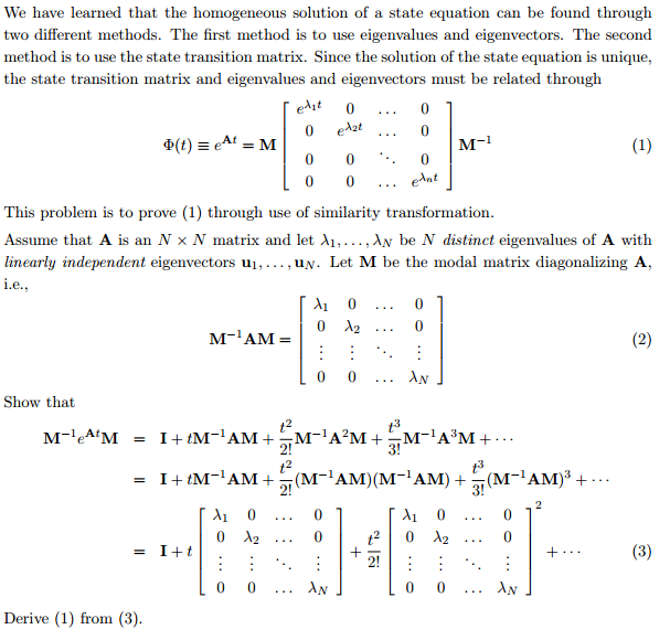 Solved We have learned that the homogeneous solution of a | Chegg.com