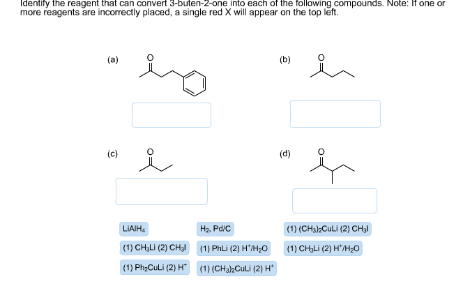 Solved Identity the reagent that can Convert 3-buten 2-one | Chegg.com