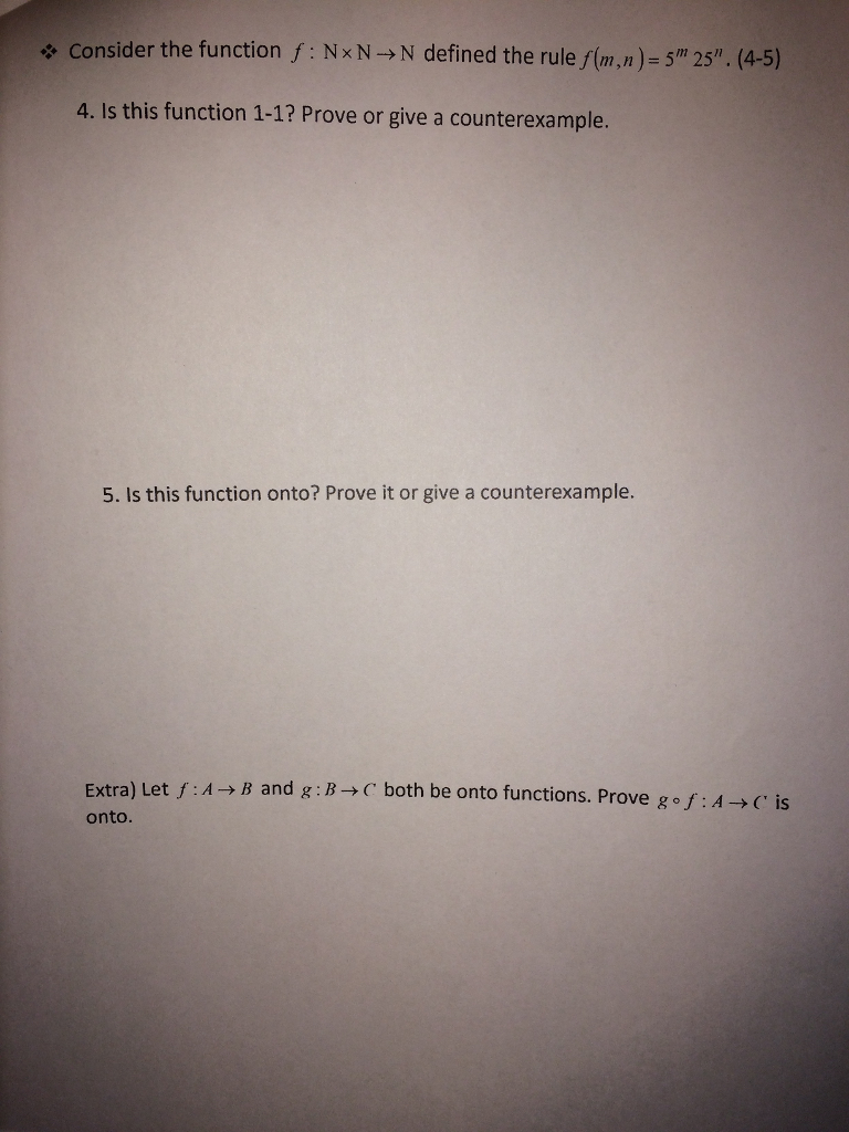 Solved Consider the function f: N times N rightarrow N | Chegg.com