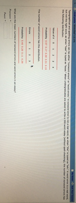 Solved Typographical And Spelling Errors Can Be Either 