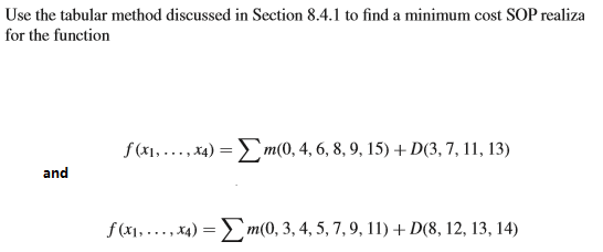 Solved Use the tabular method discussed in Section 8.4.1 to | Chegg.com