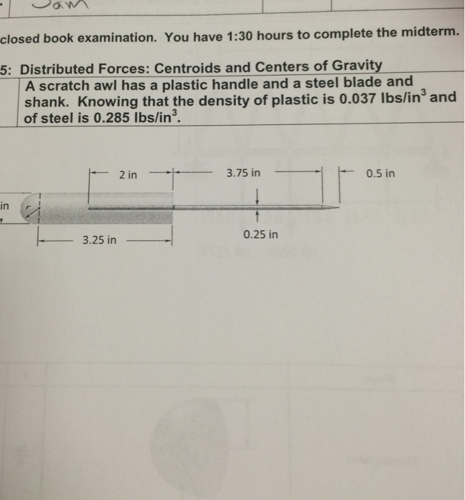 Solved 5: Distributed Forces: Centroids and Centers of | Chegg.com
