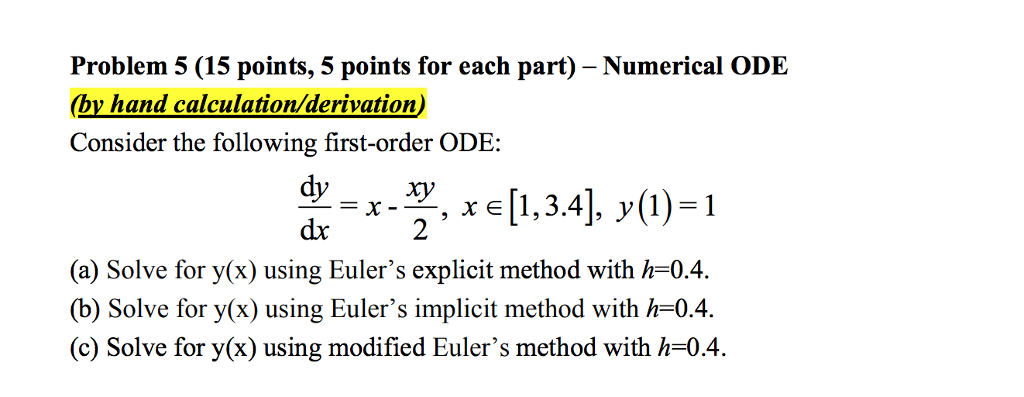Solved Problem 5 (15 points, 5 points for each part) – | Chegg.com