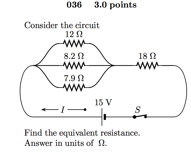 Solved 036 Consider the circuit Find the equivalent | Chegg.com