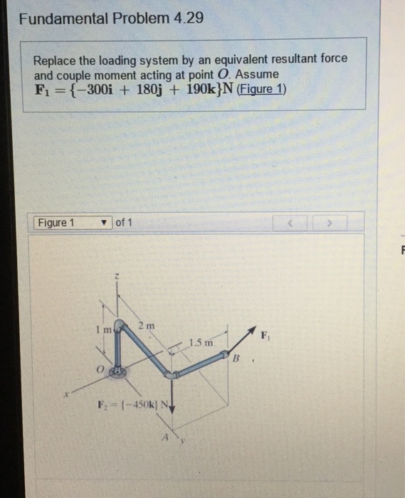 Solved Fundamental Problem 4.29 Replace the loading system | Chegg.com