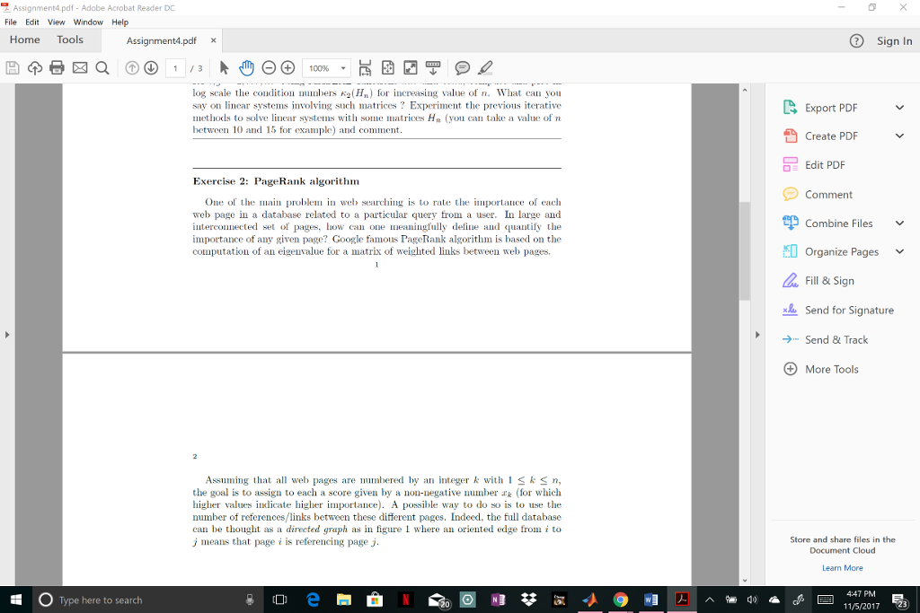 Adobe Acrobat Reader DC File Edit View Window Help | Chegg.com