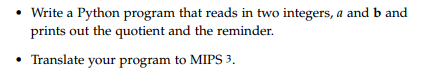 Solved Write a Python program that reads in two integers, a | Chegg.com