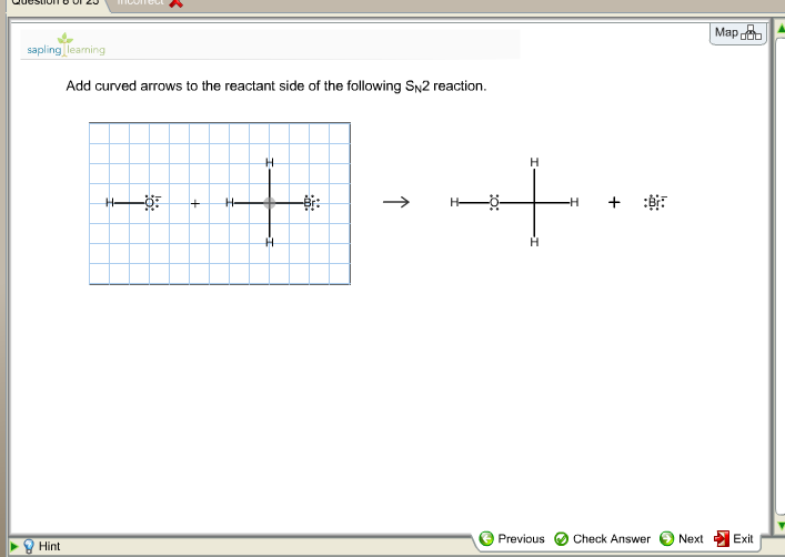 Solved Map pling Add curved arrows to the reactant side of | Chegg.com