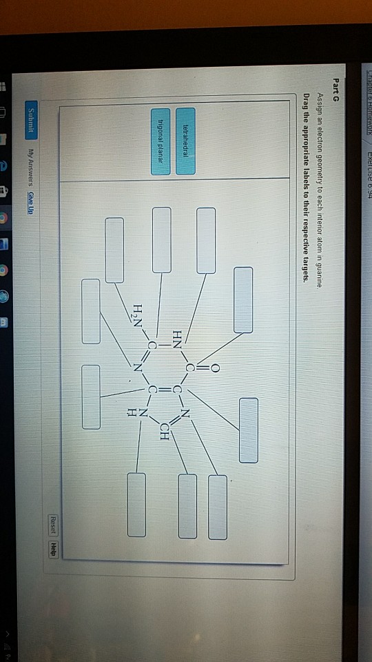 Solved Part G Assign an electron geometry to each interior | Chegg.com Solved Part G Assign an electron geometry to each interior | Chegg.com