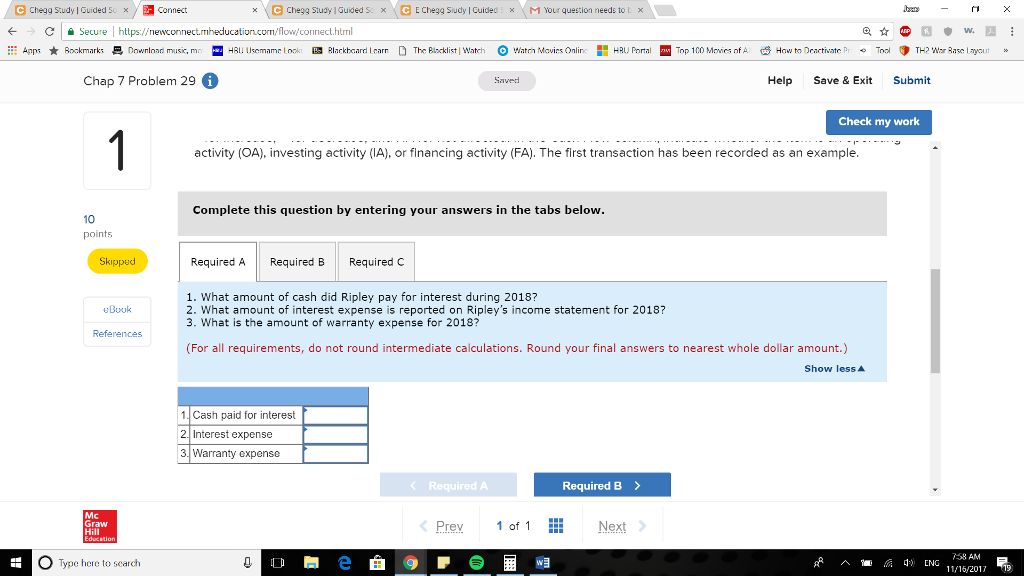 Solved E Chegg Siudy Guided 5 X Connect X E Chegg Chegg