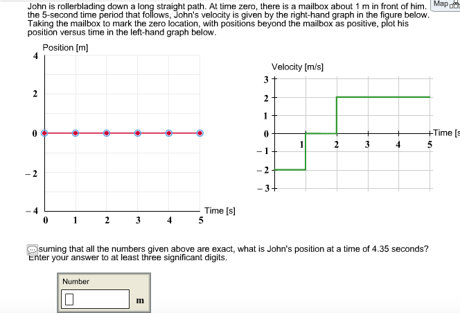 Solved An Object Moves Along The X Axis With Its Position X