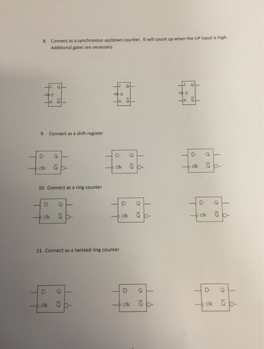 Solved Connect as a synchronous up/down counter. It will | Chegg.com