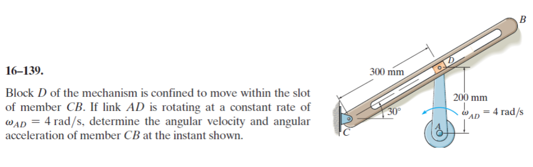 Block D of the mechanism is confined to move within | Chegg.com