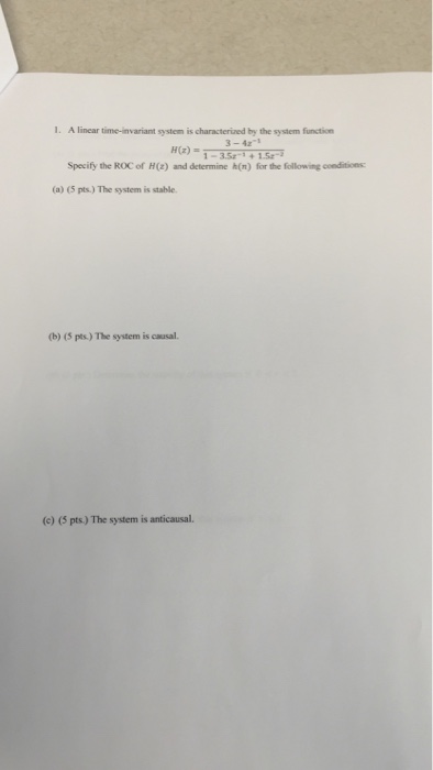 Solved A linear time-invariant system is characterized by | Chegg.com
