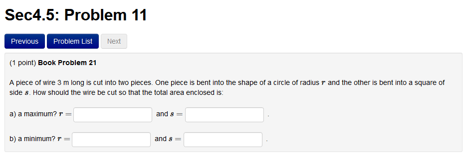 Solved Sec4.5: Problem 11 Previous Problem List Next (1 | Chegg.com