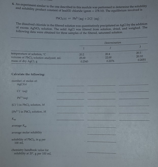 Solved Post-Laboratory Questions Use the spaces provided for | Chegg.com