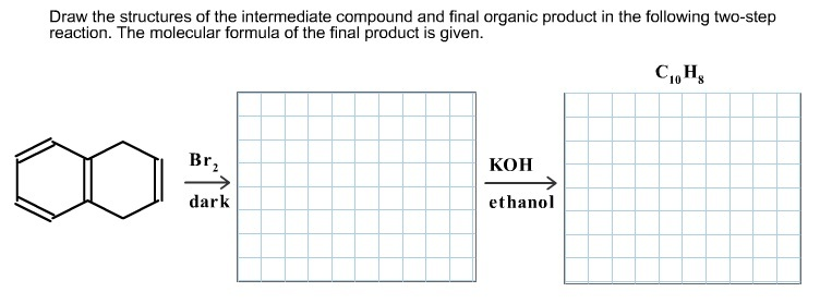 Solved Draw the structures of the intermediate compound and | Chegg.com