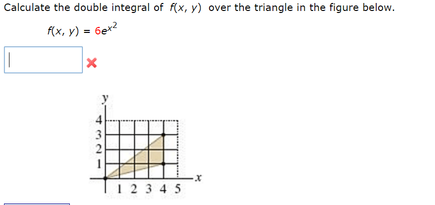 Solved Calculate the double integral of f(x, y) over the | Chegg.com