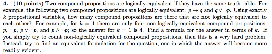 Solved Two compound propositions are logically equivalent if | Chegg.com