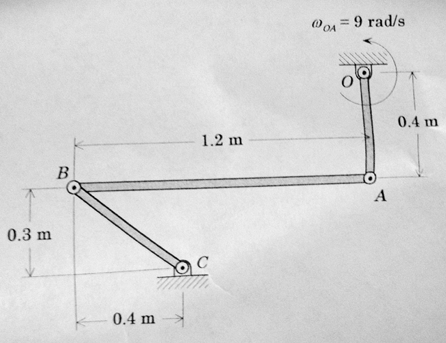 Solved At the instant shown crank OA is rotating | Chegg.com