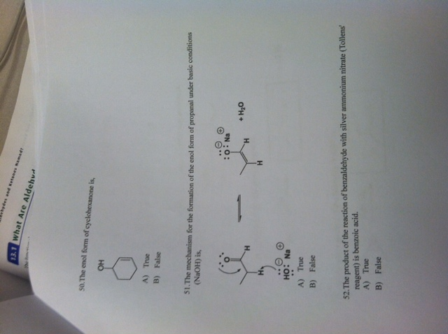 Solved The enol from the cyclohexanone is, The mechanism | Chegg.com