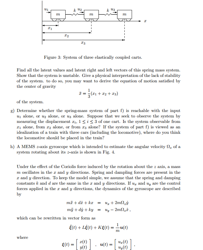 Spring-mass models play a major role in the study of | Chegg.com