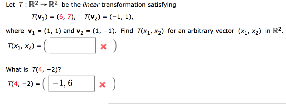 Solved Let T : R2 → R2 be the linear transformation | Chegg.com