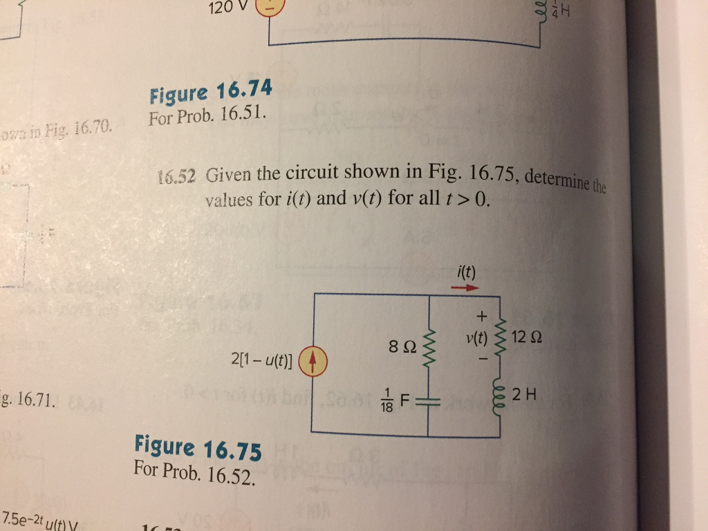 Solved Given the circuit shown in Fig. 16.75, determine the | Chegg.com