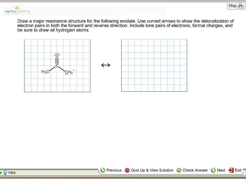 Solved Draw a major resonance structure for the following | Chegg.com