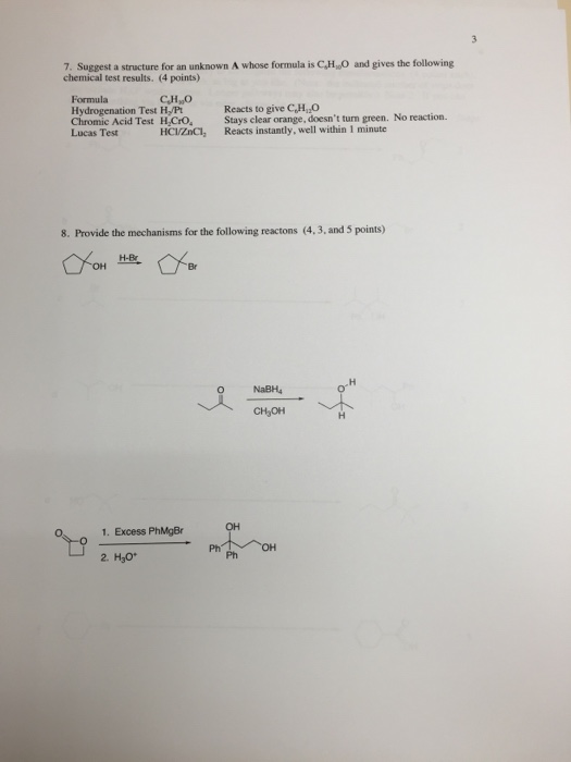Solved Suggest a structure for an unknown A whose formula is | Chegg.com