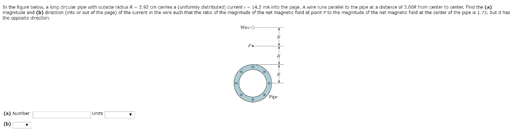 Solved In the figure below, a long ciroular pipe with | Chegg.com