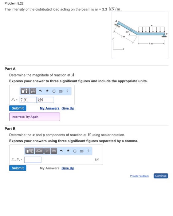 Solved The intensity of the distributed load acting on the | Chegg.com