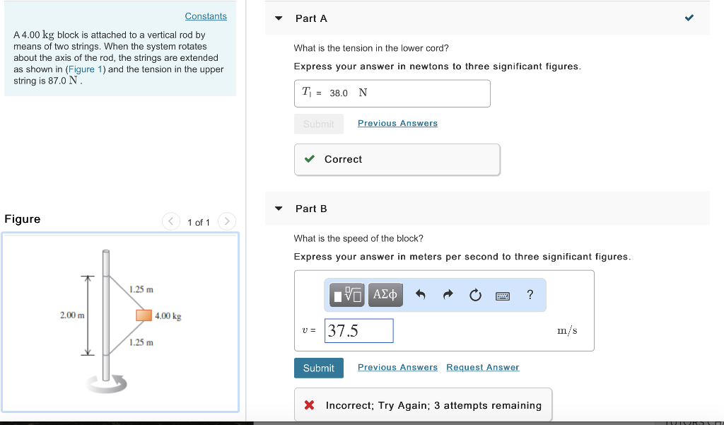 Solved Constants Part A A 4.00 kg block is attached to a | Chegg.com Solved Constants Part A A 4.00 kg block is attached to a | Chegg.com