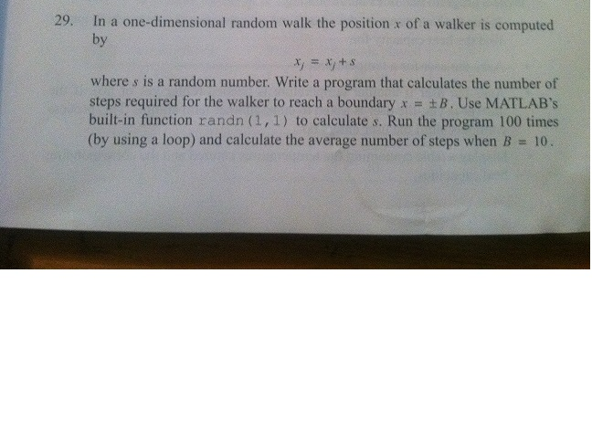 Solved 29- In a one-dimensional random walk the position x | Chegg.com