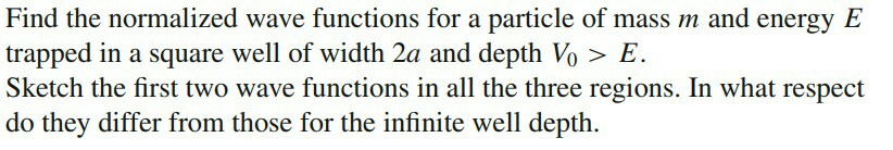 Solved Find the normalized wave functions for a particle of | Chegg.com
