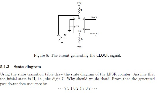 Solved Figure 8: The circuit generating the CLOCK signal. | Chegg.com
