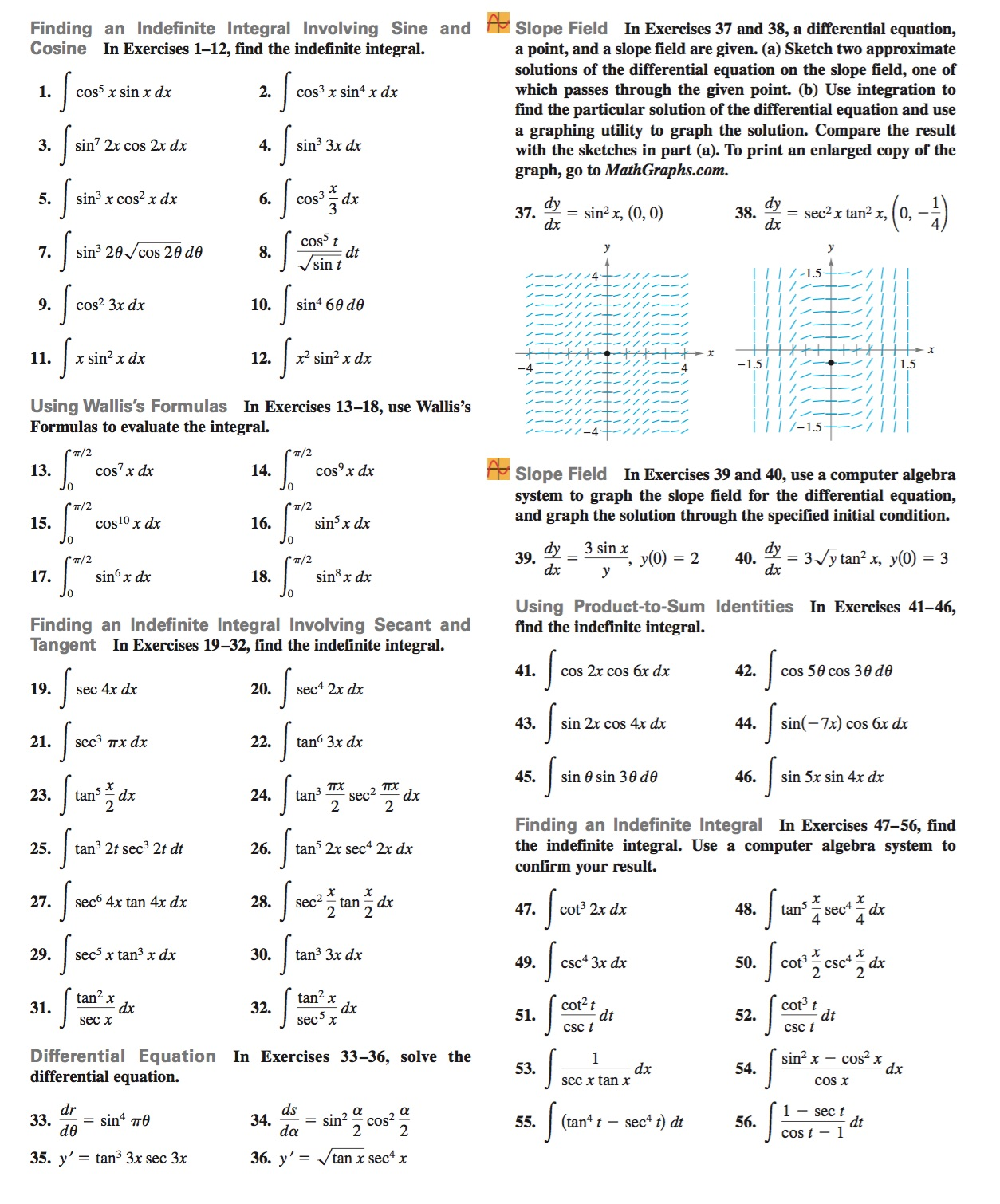 Solved Slope Field In Exercises 37 and 38, a differential | Chegg.com