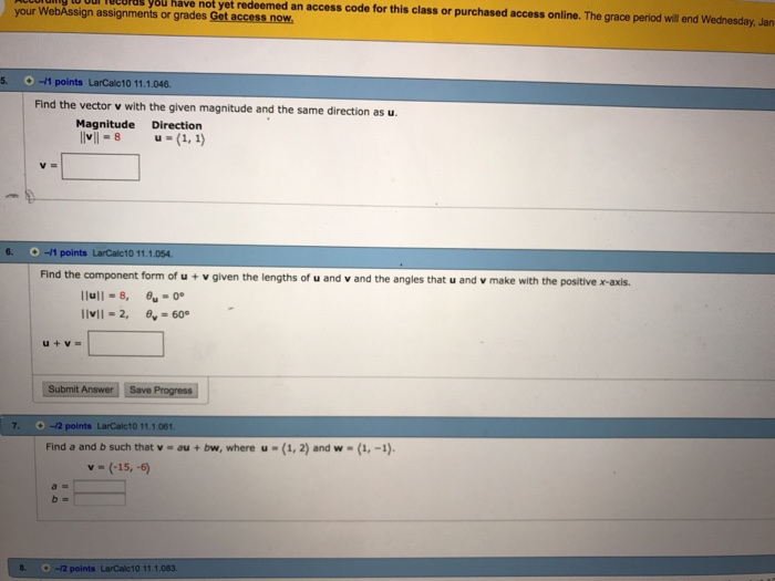 Solved Find The Vector V With The Given Magnitude And The