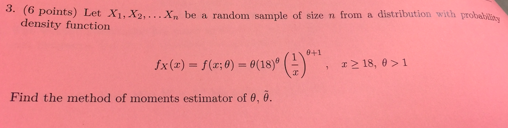Solved :( points) Let X1, X2,.. .Xn be a random sample of | Chegg.com