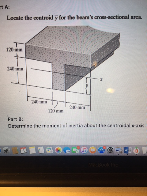 Solved Locate the centroid y for the cross sectional area. | Chegg.com