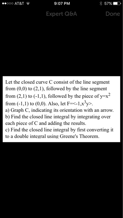 Solved Let the closed curve C consist of the line segment | Chegg.com