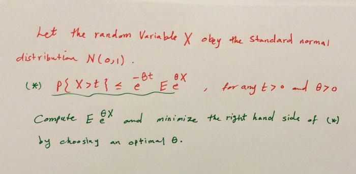 Solved Let the random variable X obey the standard normal | Chegg.com